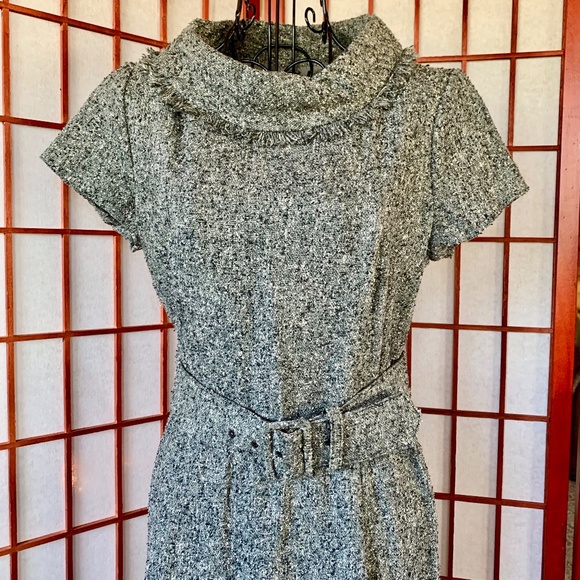 Talbots | Dresses | Talbots Petites Silkwool Blend Boucle Midi | Poshmark